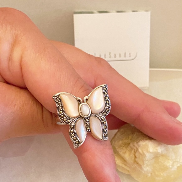 Lee Sands | Jewelry | Lee Sands Sterling Silver Pink Mother Of Pearl ...